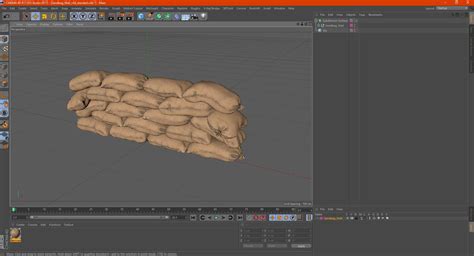 Sandbag Wall 3d Model 39 Obj Lxo Ma Max Fbx C4d Blend 3ds Free3d