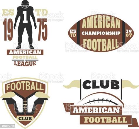 볼 경쟁 벡터와 스포츠 팀에 대 한 미식 축구 선수권 대회 배지 템플릿 Championship에 대한 스톡 벡터 아트 및 기타