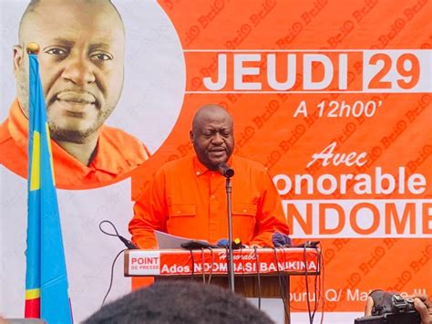 RDC Ados Ndombasi se retire du parti ECIDé de Fayulu Dépêche cd