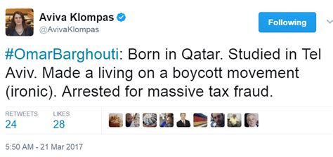 Omar Barghouti Co Founder Of Bds Arrested For Tax Evasion