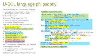 U SQL Azure Data Lake Analytics For Developers PPT