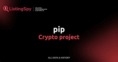 Pip Crypto Project Info Pip Listings Events Charts Community