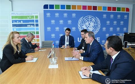 Azerbaijani Fm Mulls Co Op With Unece Executive Secretary Reportaz