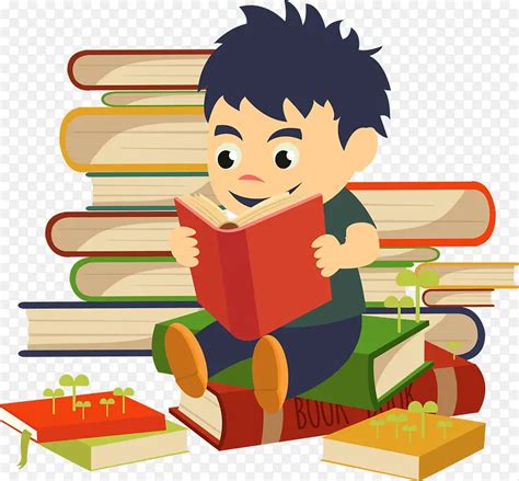 男孩看书PNG图片素材下载 图片编号qrvxvrkk 免抠素材网