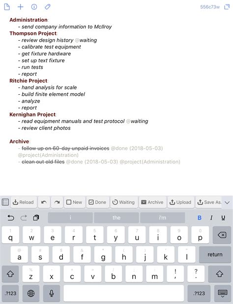TaskPaper Actions For Drafts 5 All This