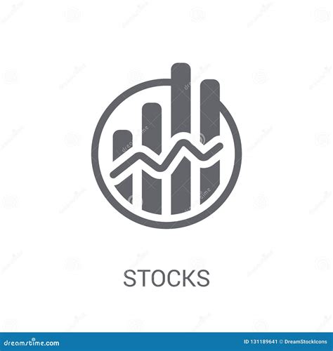 Stocks Icon Trendy Stocks Logo Concept On White Background From Stock