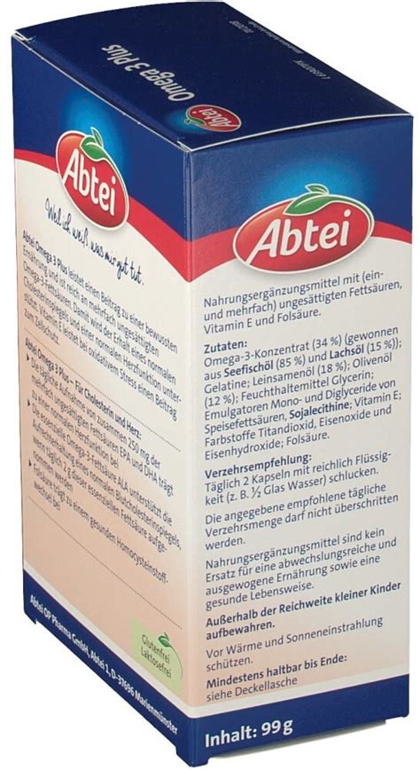 Abtei Omega Lachsöl Leinöl Olivenöl Kapseln Stk ab Preisvergleich bei