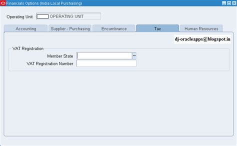 An ORACLE APPS Blog Defining Financial Options In Oracle Purchasing