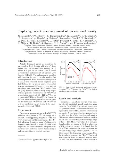 PDF Exploring Collective Enhancement Of Nuclear Level Density