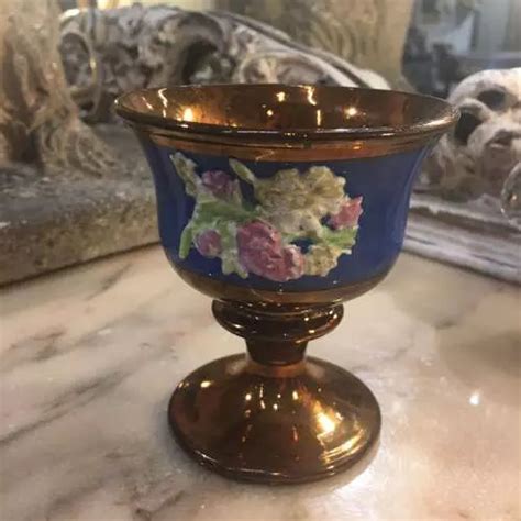 Copper Lustre Goblet C 1850 In Antique Goblets