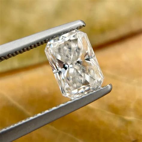 1 50CT Radiant Cut Eco Friendly Lab Grown Diamond Ring Handcrafted CVD