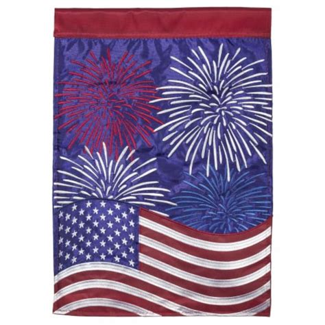 Magnolia Gardens M011376 13 X 18 In Double Applique Patriotic