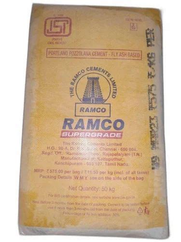 Ramco Supergrade Cement At ₹ 370bag Construction Cement In Tiruppur