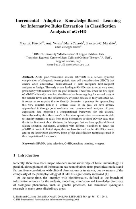 Pdf Incremental Adaptive Knowledge Based Learning For Informative Rules Extraction In