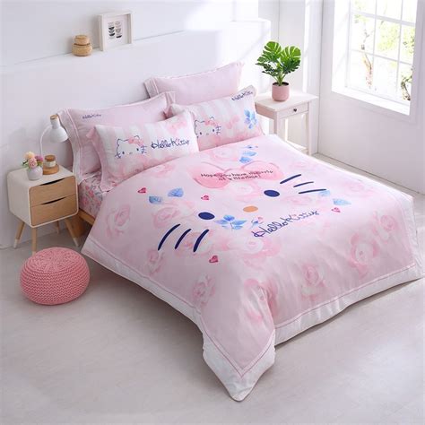 Hello Kitty 萊賽爾天絲 床包被套組 浪漫約定 正版授權 台灣製 設計館 家適居家寢飾生活館 寢具床包 Pinkoi