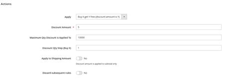 Cannot Set Discount To Buy X Items And Get Y Items Free When Y Is