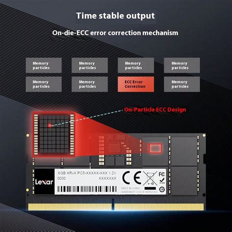 แรม Ddr5 สำหรับโน้ตบุ๊ค Lexar อย่างเป็นทางการ 5600mhz 16gb หน่วยความจำ