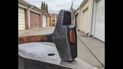 Blacksmith Hammer Making Hand Forged French Cross Peen YouTube