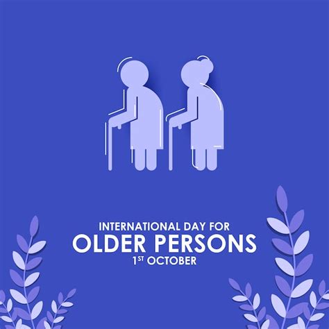 Ilustração vetorial para banner do Dia Internacional das Pessoas Idosas