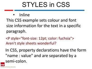 Web Topic Basic Css Layout Ppt