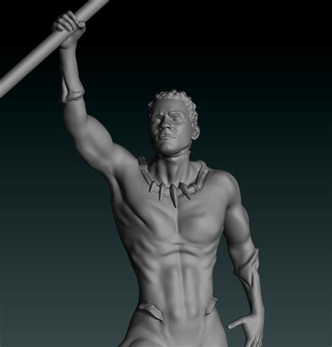 Free Stl File Black Panther Tchalla・3d Printable Design To Download・cults