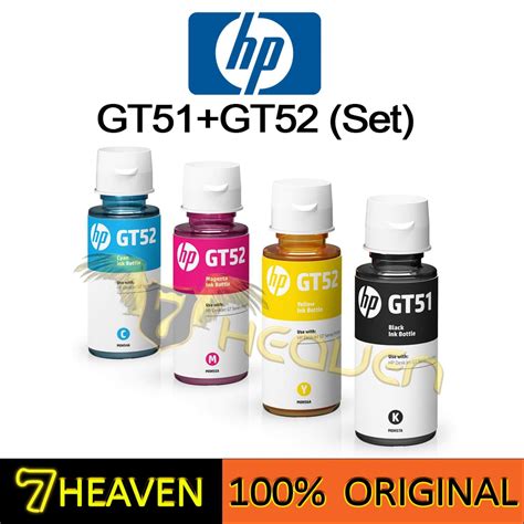 Hp Gt Xl Gt Xl Gt Genuine Official Original Ink Bottle C Y M Bk Color Set Bulk Set For