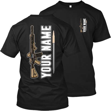 Assault Rifle Bullet Your Text Here Working Man Threads