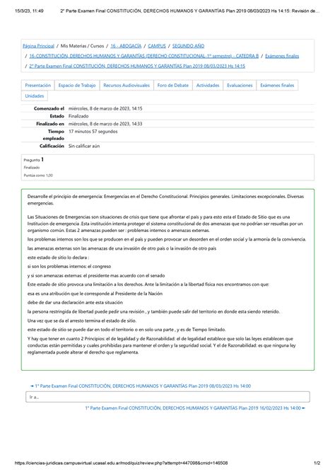 Final Constitución Derechos Humanos Y Garantías 2DA Parte 15 3 23