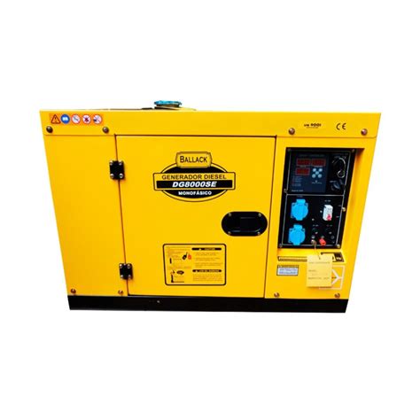Ballack Generador Electrico Diesel Monofásico Dg8000se Valher Maquinarias