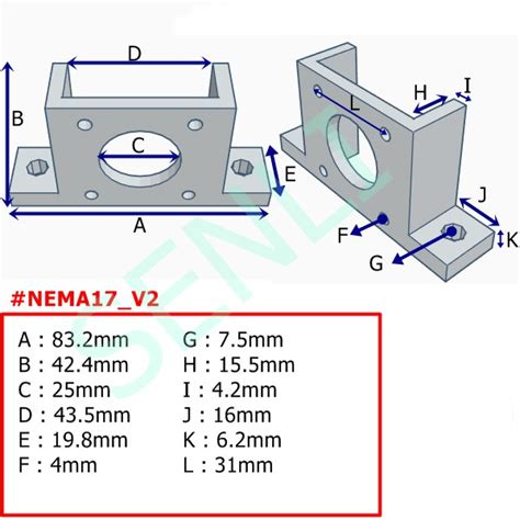 Jual Bracket Mount Stepper Nema 17 Nema17 V2 Shopee Indonesia