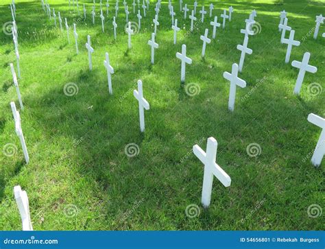 Crosses In Graveyard Stock Image Image Of Patriot Dead 54656801