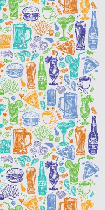 Vertical Cocktail Border Stock Illustrations 79 Vertical Cocktail