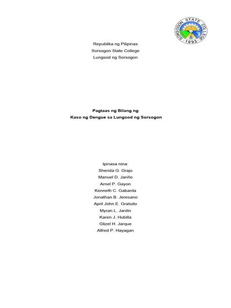 Dengue Research Pdf