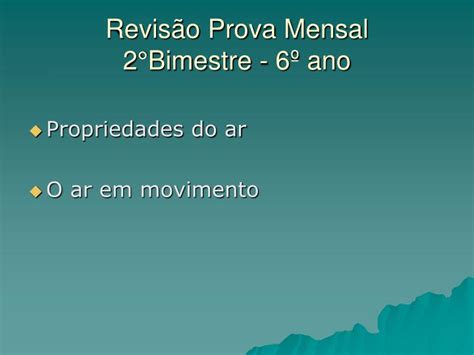 PPT Revisão Prova Mensal 2Bimestre 6º ano PowerPoint Presentation