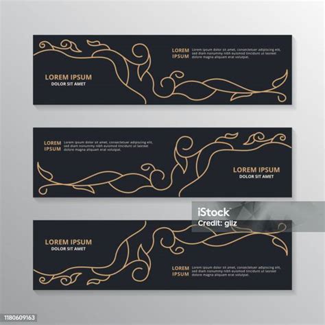 레스토랑 로열티 부티크 카페 호텔 헤럴드 보석 패션 및 웹 헤더 바닥글에 대한 고급 로얄 배너 템플릿 우아한 장식 0명에 대한 스톡 벡터 아트 및 기타 이미지 Istock