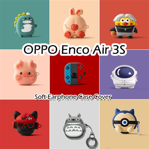 【ของแท้】เคสหูฟัง ซิลิโคนนิ่ม กันตก ลายการ์ตูน สําหรับ Oppo Enco Air 3s