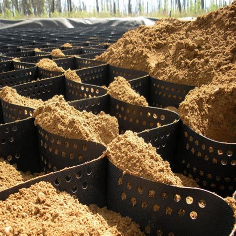 Buy Geogrid 2 Inch High Geo Cell Grid Soil Sand Gravel Grid Stabilizer