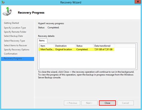 VM Aus Windows Server 2012 R2 Backup Wiederherstellen Medic Daniel De