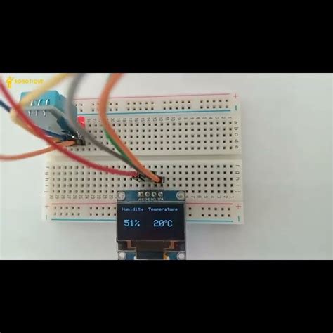 Display Temperature And Humidity Measured By Dht11 Connected To