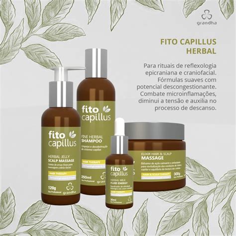 Kit Grandha Fito Capillus Herbal Tratamento Para O Couro Cabeludo