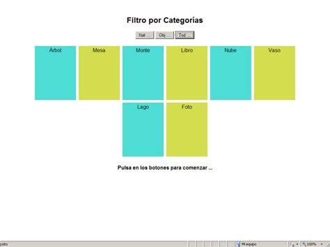 Código de JavaScript Filtro por Categorías en JavaScript