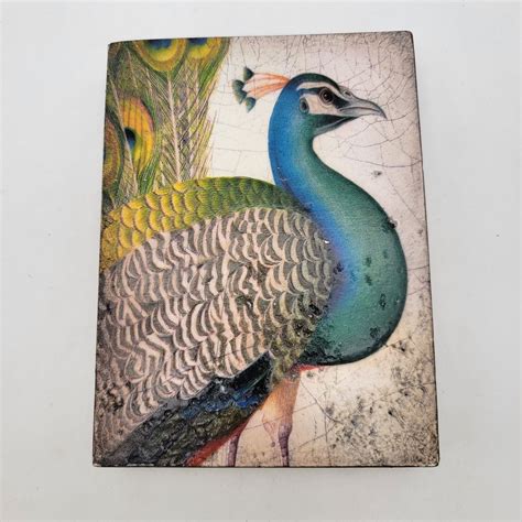 Sid Dickens T 287 Fabled Bird Memory Block Peacock Wall Art Decor As