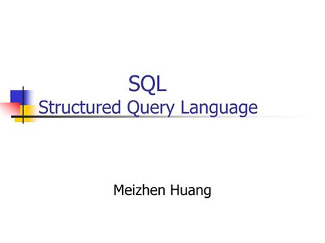 Ppt Sql Structured Query Language Powerpoint Presentation Free