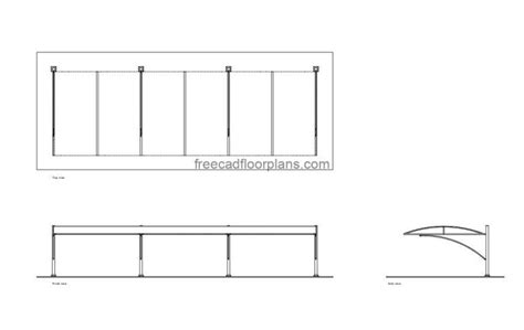 Car Parking Shade Free Cad Drawings