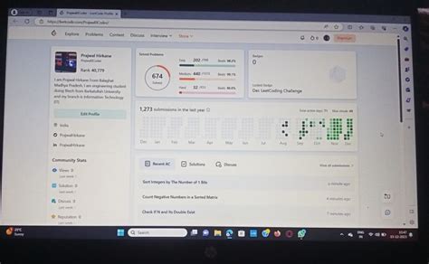 Day 48 Of Leetcodechallenge Prajwal Hirkane Posted On The Topic