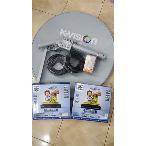 Jual Anten Parabola Mini Ku Band Kvision 45 Komplit Dengan Double