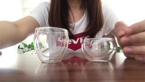 Eco Friendly Borosilicate Handmade Glass Double Walled Drinking Glasses