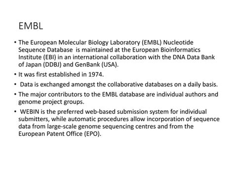 primary bioinformatics database pptx