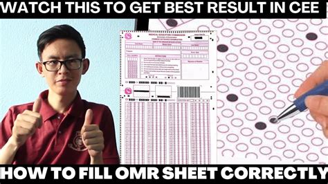 How To Fill Cee Omr Sheet Dont Make Mistakes Dr Dipen Lama Youtube