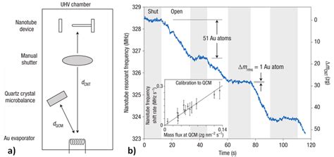 12 Nanotube Based Ms Setup Where Gold Atoms Are Evaporated Toward A